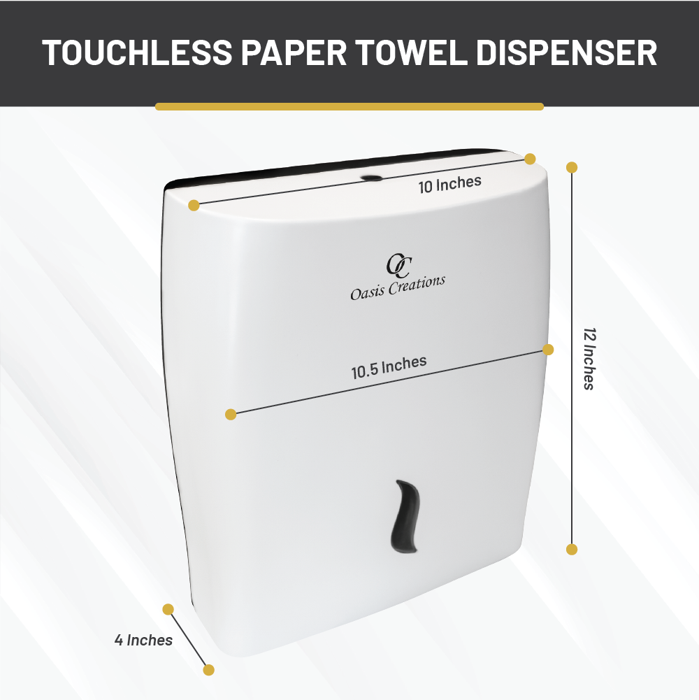 Touchless Paper Towel Dispenser (White) – Oasis Creations