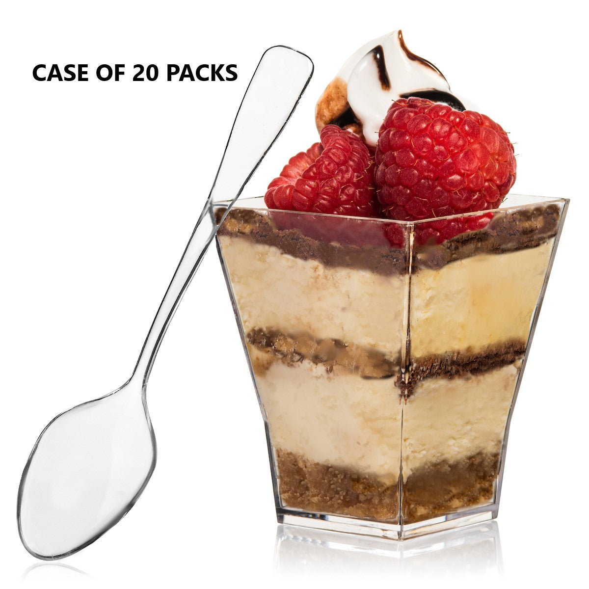 Mini Square 2 oz Dessert Cups (50 Count) – Oasis Creations